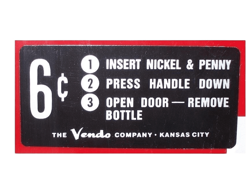 6 Cent Coin Entry Plate Silver on Black - Fun-Tronics, LLC