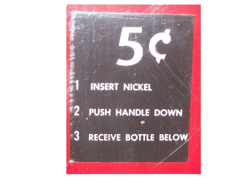 5 Cent Coin Entry Plate for Vendo & VMC V-44 - Fun-Tronics, LLC