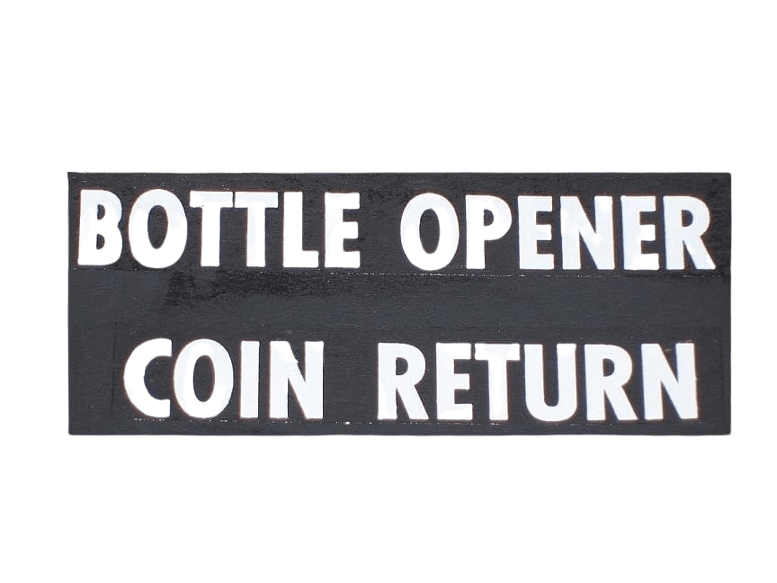 "Coin Return & Bottle Opener" Red or White Decals for Vendo V-81 - Fun ...