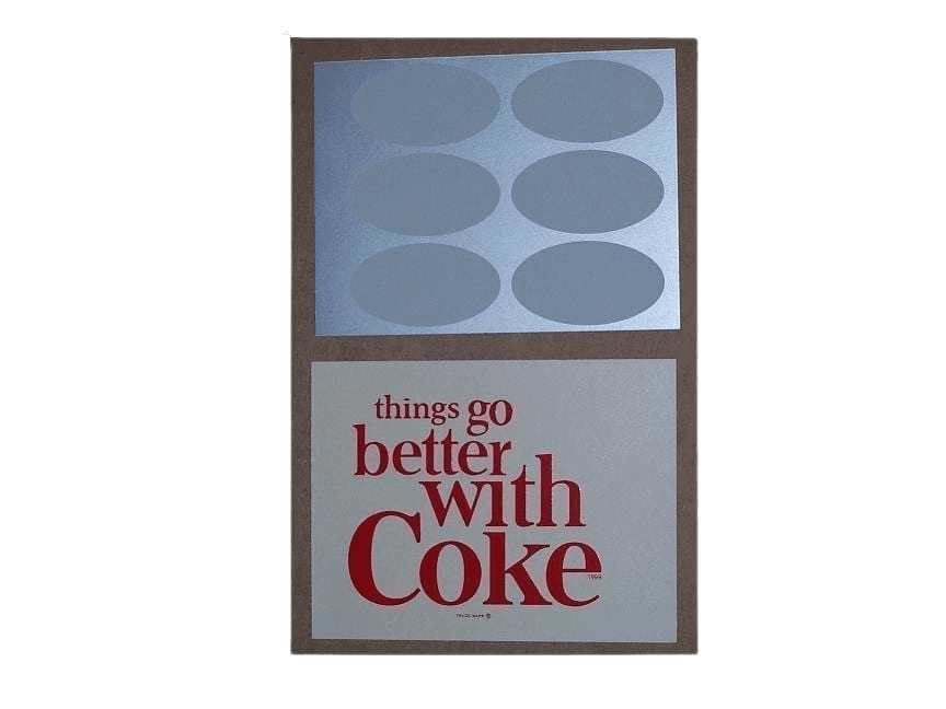 Flavor Insert Card for 1960’s Cavalier Coke Machines - Fun-Tronics, LLC