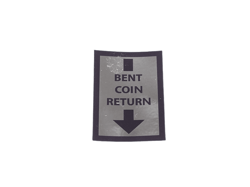 Bent Coin Return Decal for Early Ideal Models - Fun-Tronics, LLC