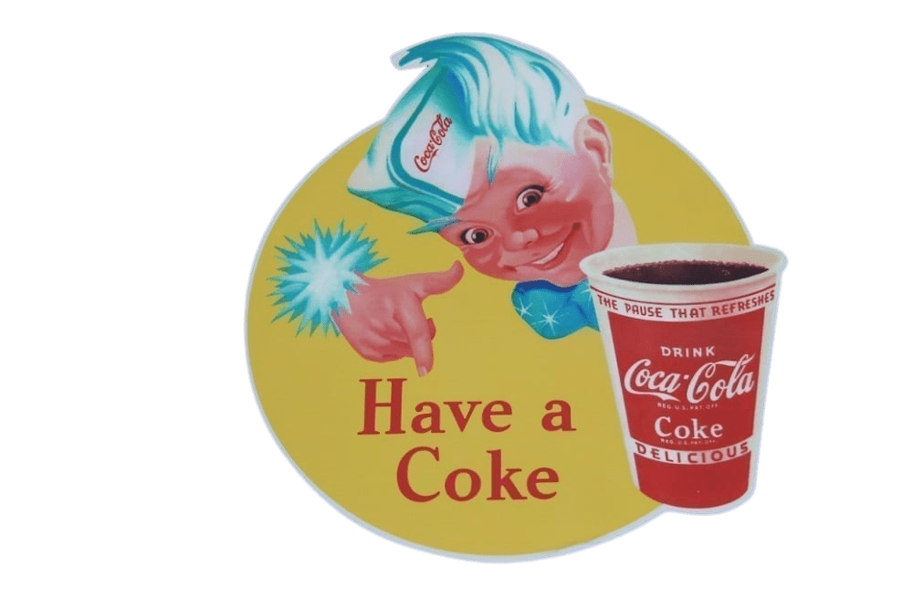 Have a Coke with Sprite Boy & Cup Vinyl Decal - Fun-Tronics, LLC